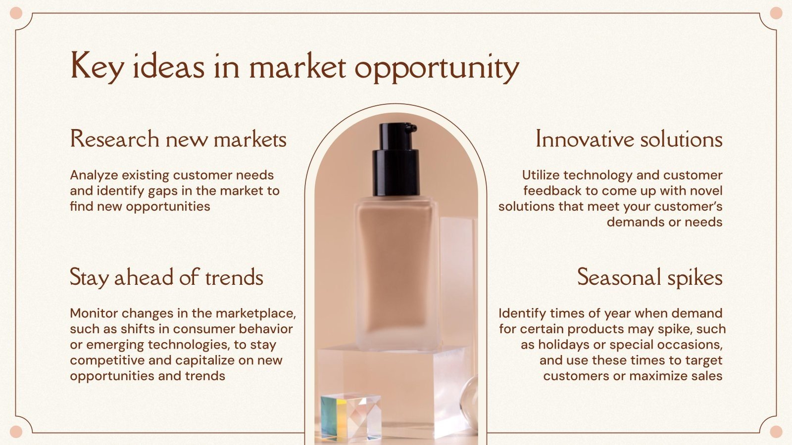 Cosmetic Products Brand Pitch Deck | Google Slides & PPT