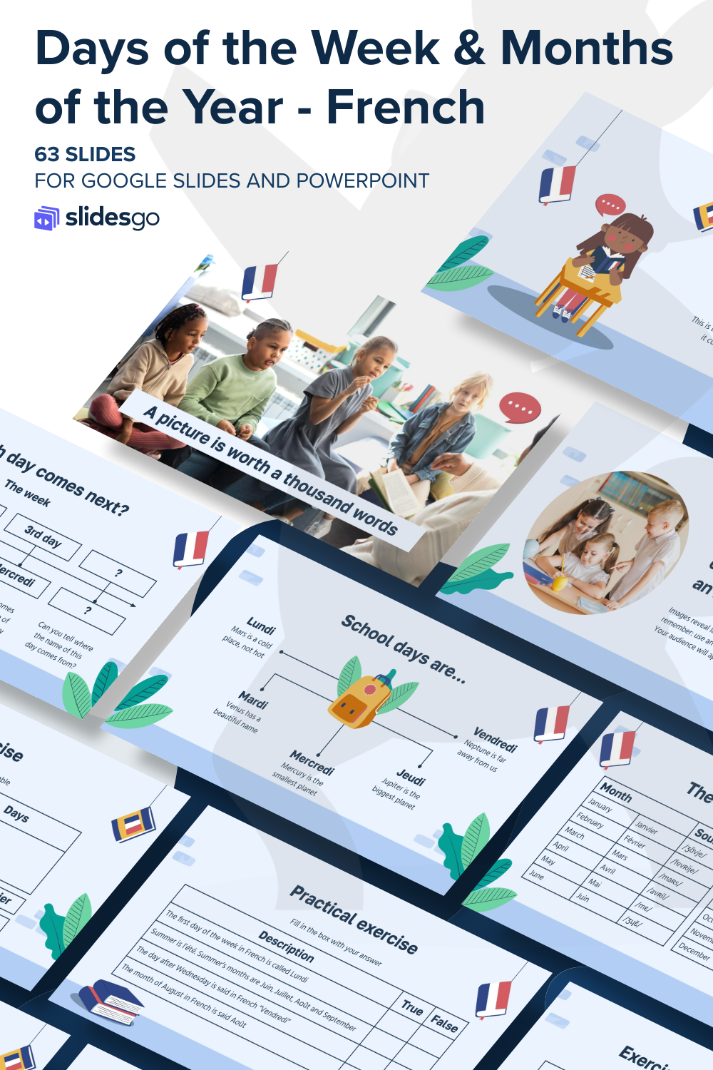 Days of the Week and Months of the Year - FLE- 2nd Grade