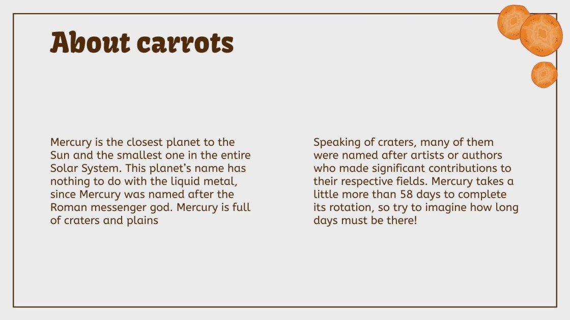 Carrots | Google Slides theme & PowerPoint template