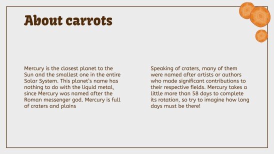 Carrots | Google Slides theme & PowerPoint template
