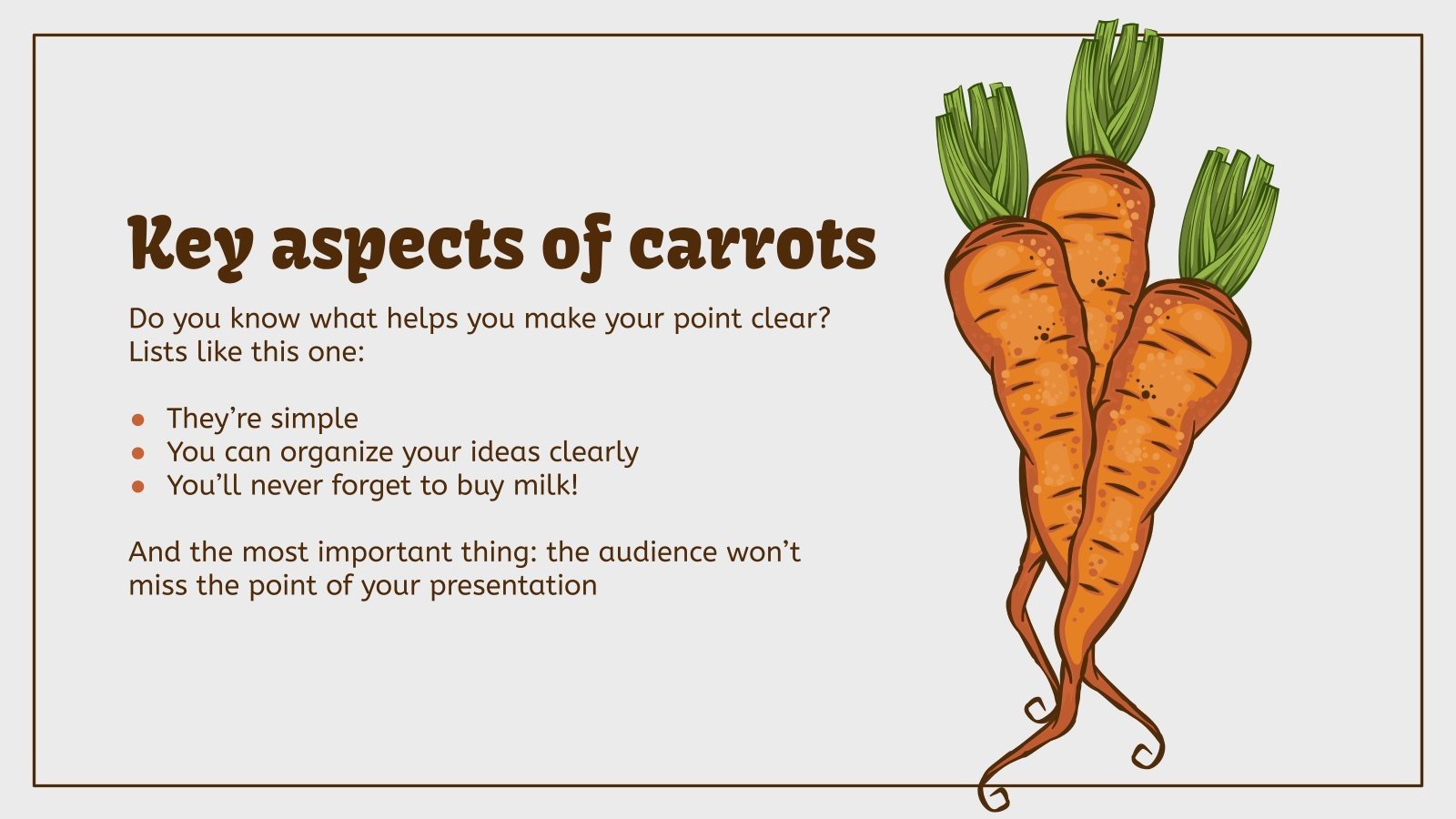 Carrots | Google Slides theme & PowerPoint template