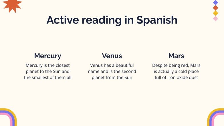 Advanced Reading and Comprehension Skills - Spanish