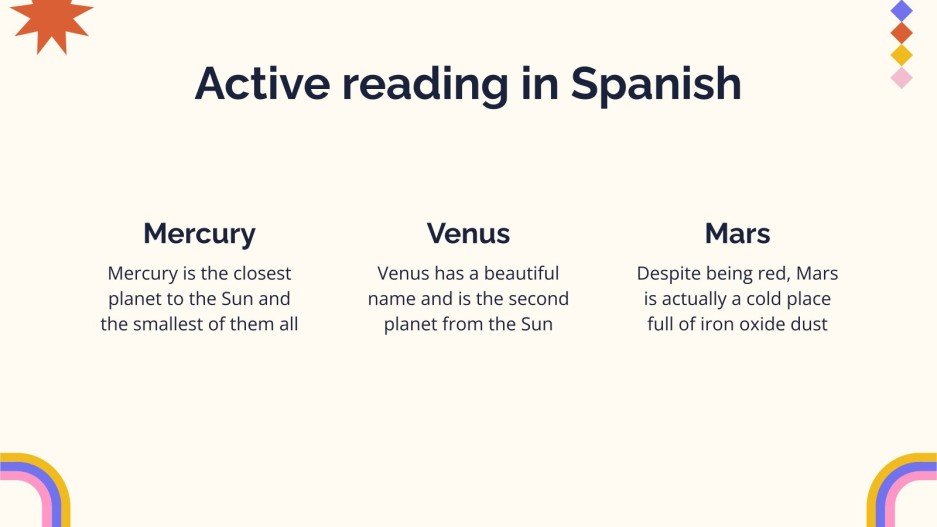 Advanced Reading and Comprehension Skills - Spanish