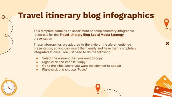 Travel Itinerary Blog Social Media Strategy Infographics