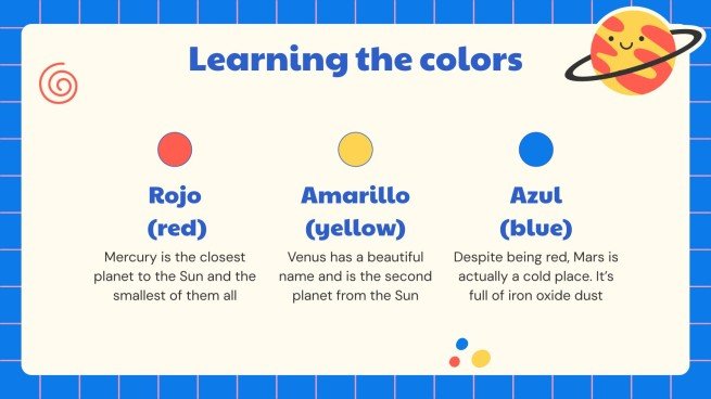 Colors & Descriptions of Objects in Spanish | Google Slides