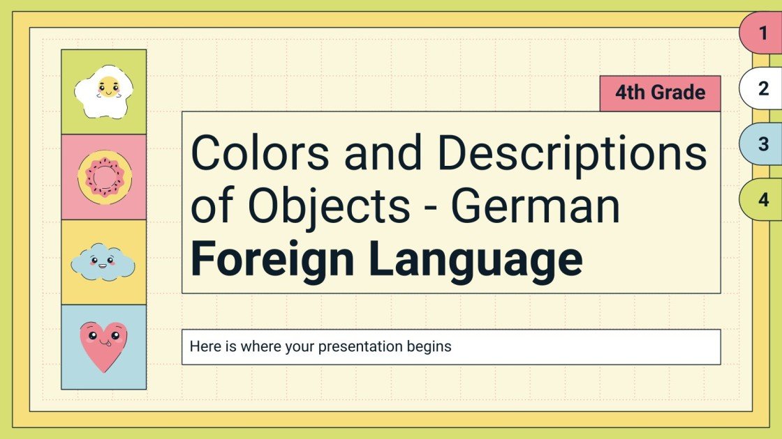 Colors & Descriptions of Objects - German - Foreign Language