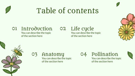 Flowers and Bees | Google Slides & PowerPoint