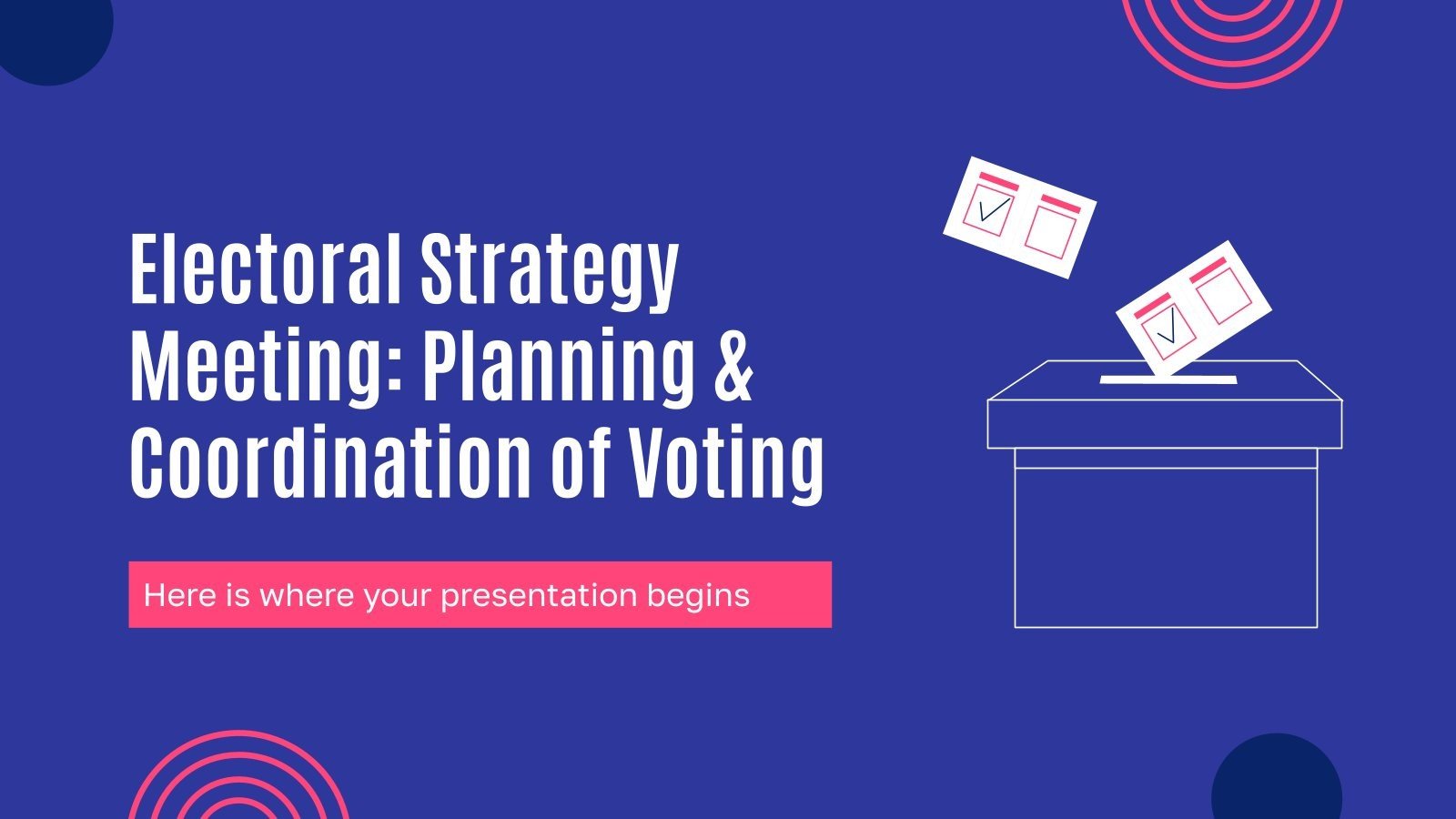 Electoral Strategy Meeting: Coordination of Voting