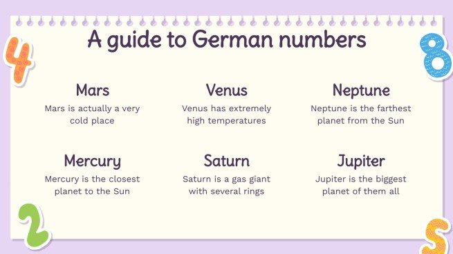 Numbers 1-100 - German - Foreign Language - 3rd Grade