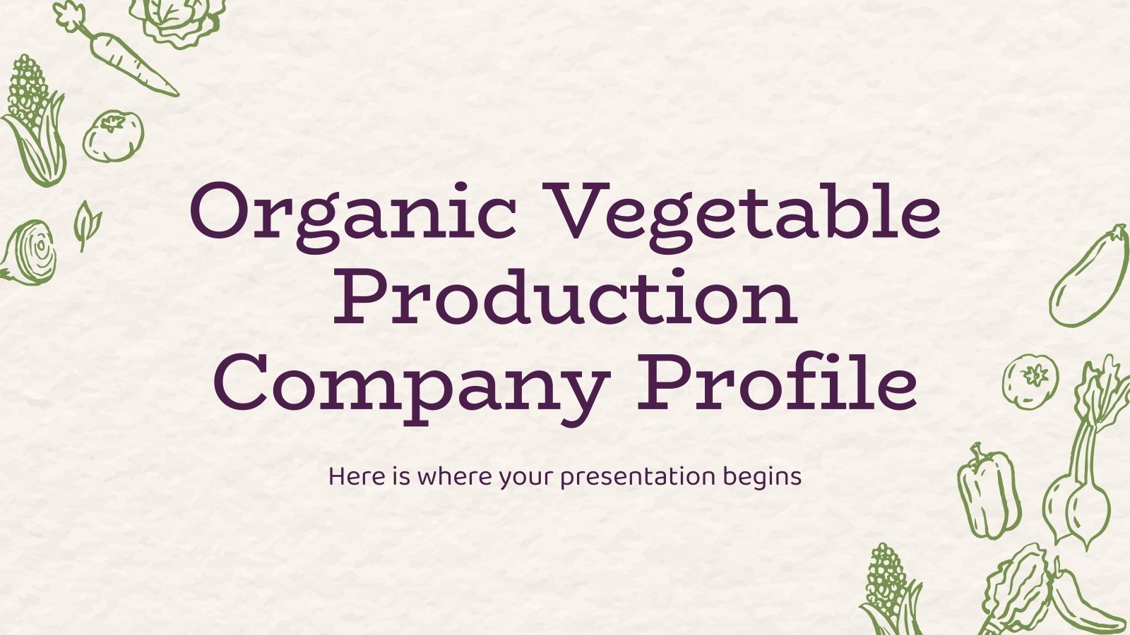Organic Vegetable Production Company Profile | Google Slides