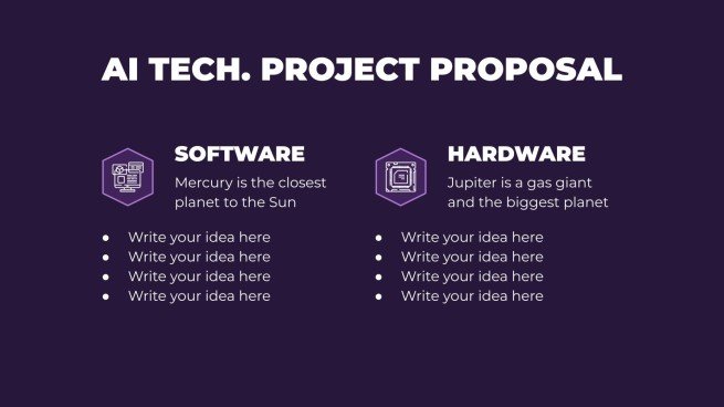 AI Technology Project Proposal Infographics | Google Slides