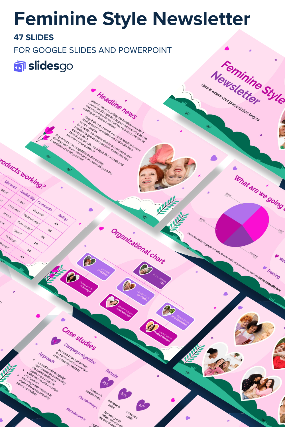 Feminine Style Newsletter | Google Slides & PowerPoint