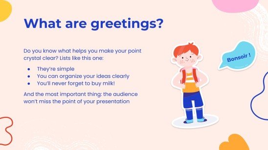 Saludos básicos y presentaciones - Francés para primaria