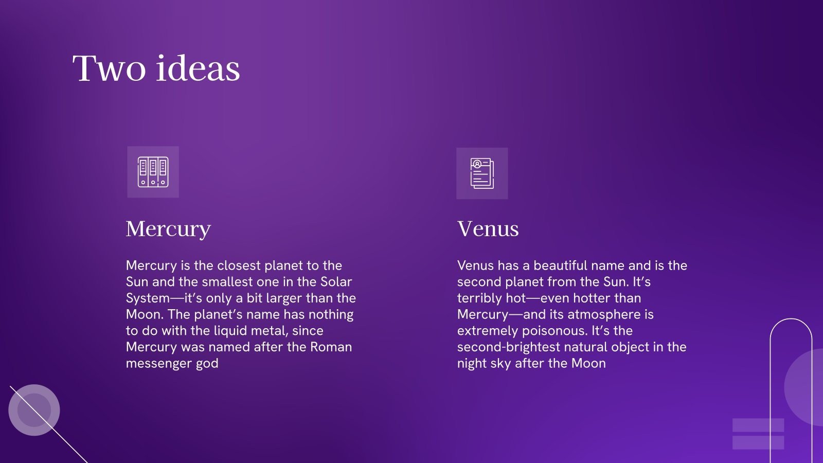 Elegant Purple Company Profile | Google Slides & PPT