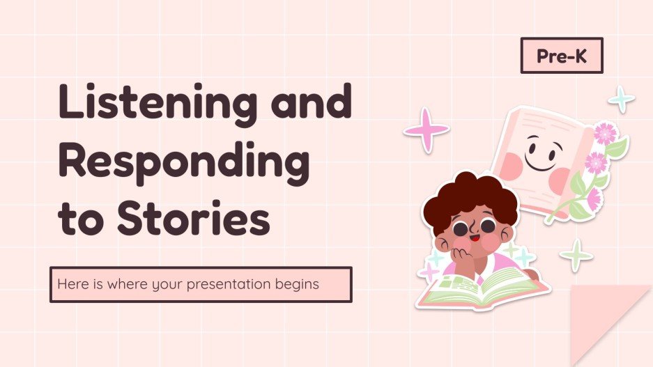 Listening & Responding to Stories for Pre-K | Google Slides