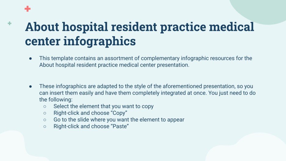 Hospital Resident Practice Medical Center Infographics