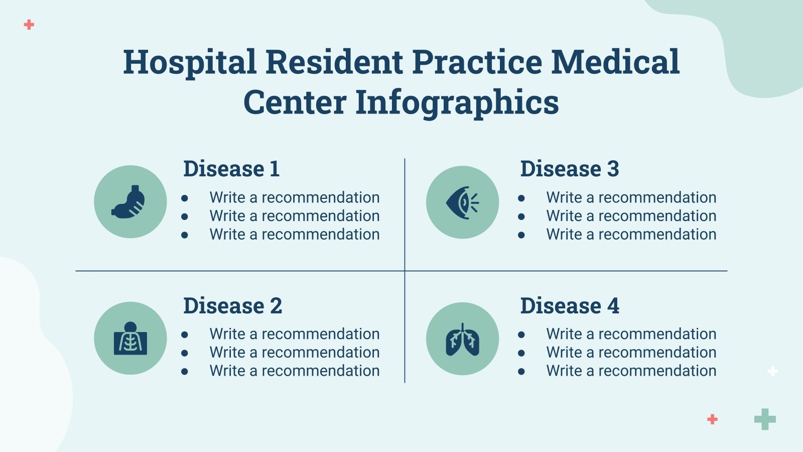 Hospital Resident Practice Medical Center Infographics