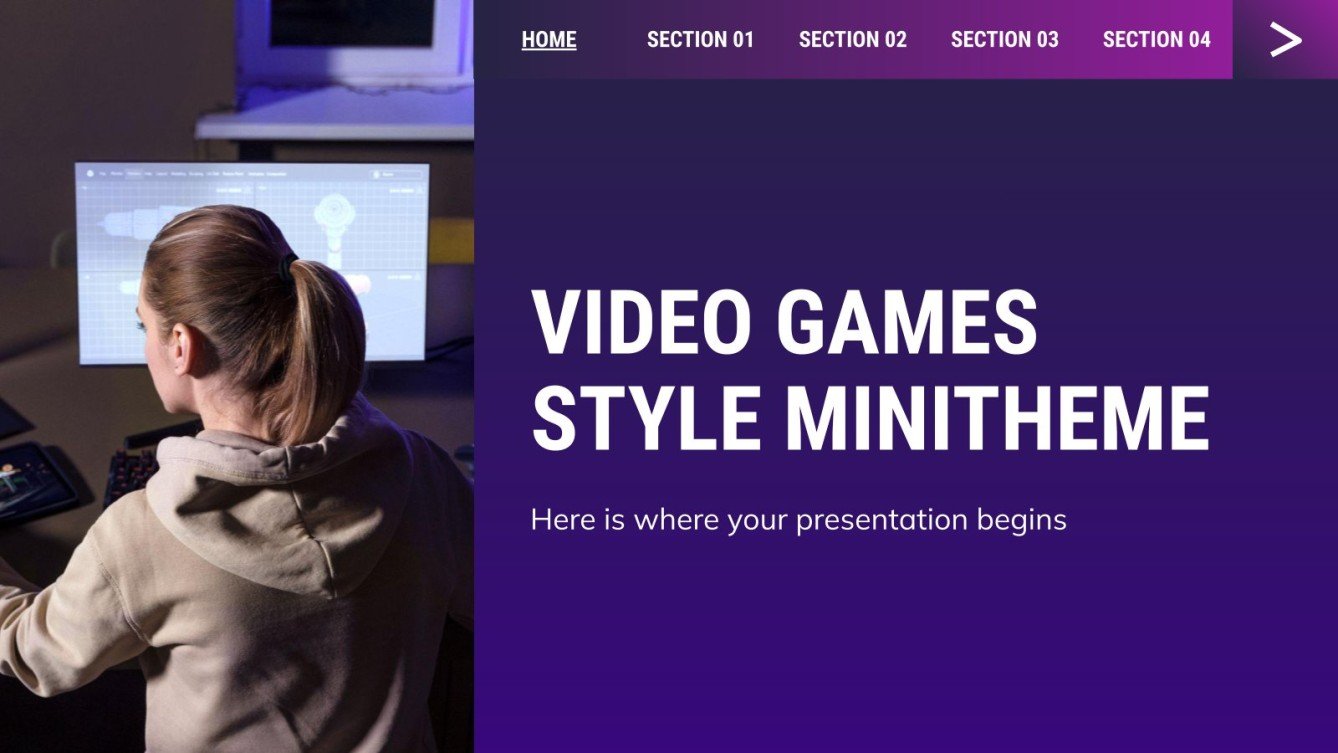 Video Games Style Minitheme | Google Slides & PPT