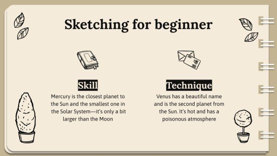 Art Subject for High School: Sketchbook | Google Slides