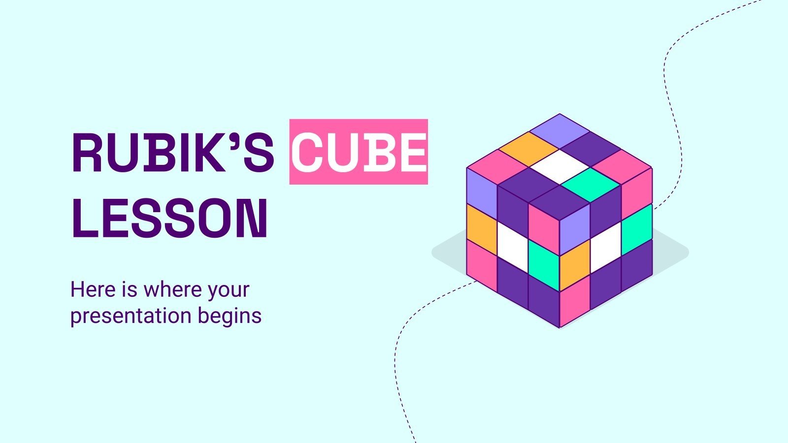 Rubik's Cube Lesson Google Slides theme & PPT template