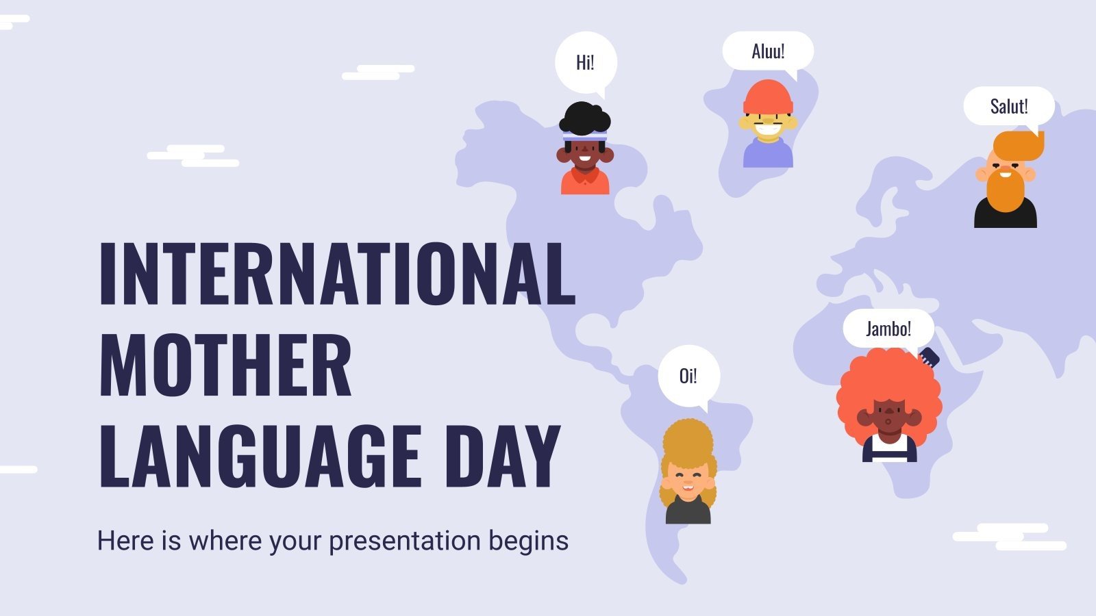 Free Google Slides & PPT templates about languages