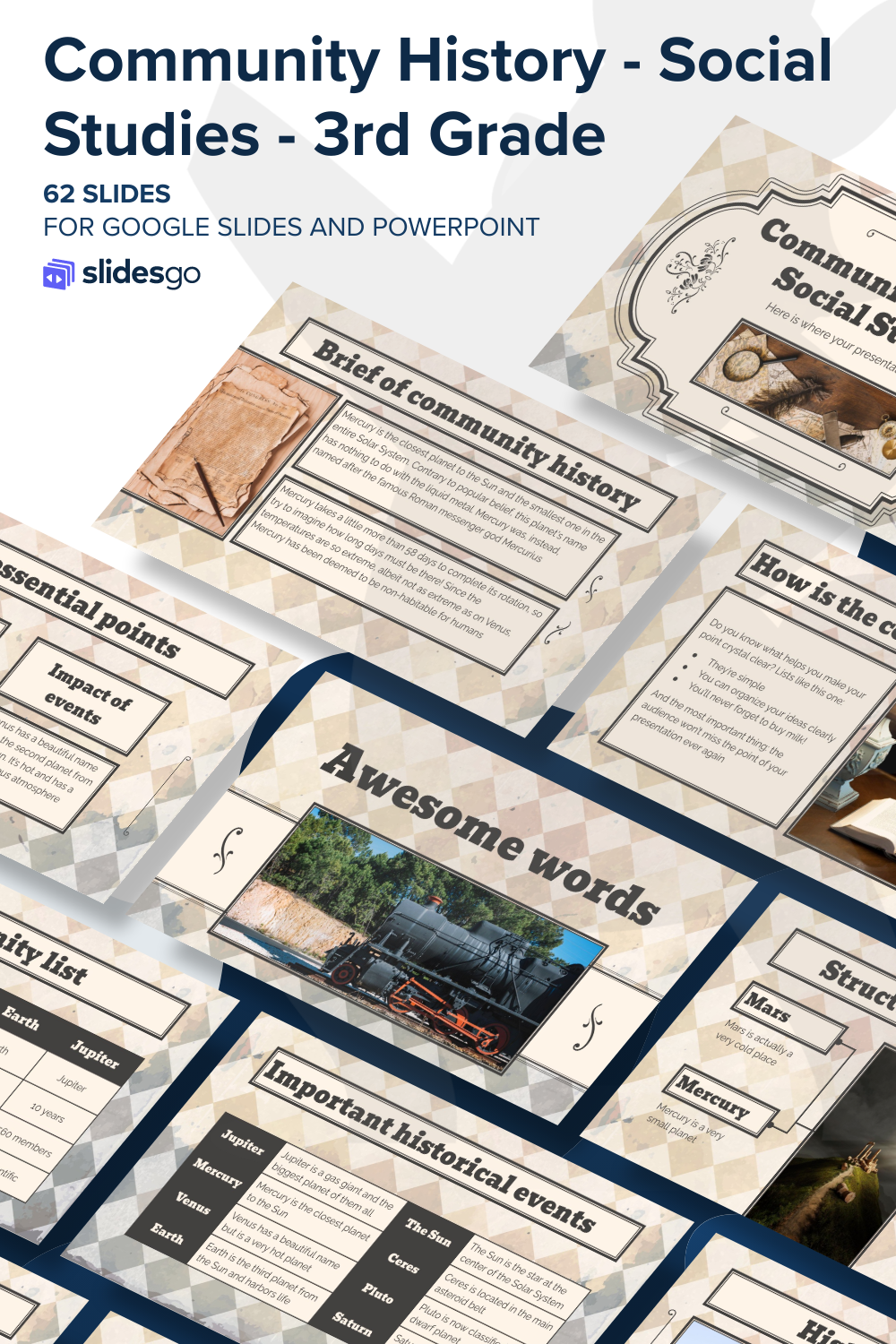 Community History - Social Studies - 3rd Grade