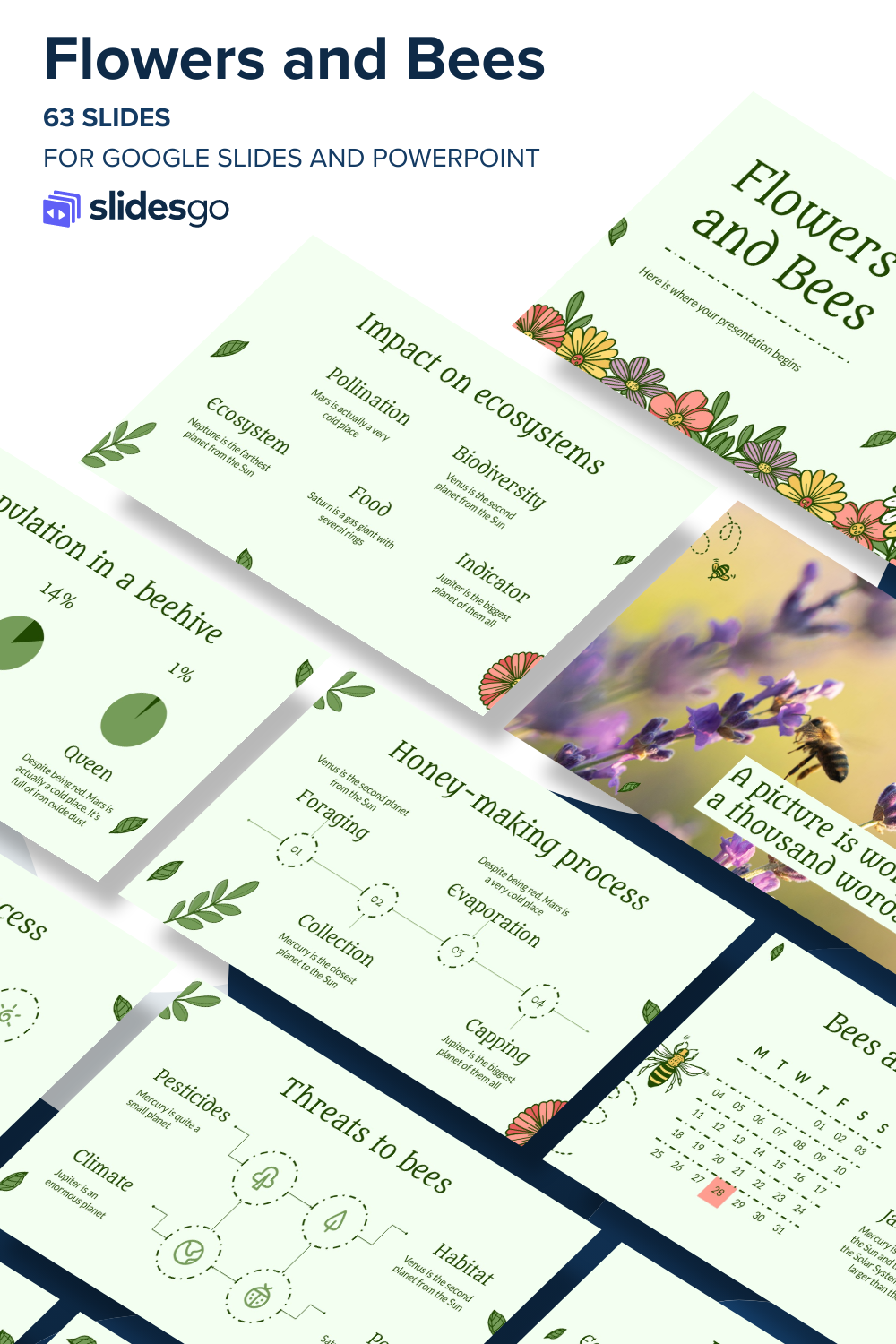 Flowers and Bees | Google Slides & PowerPoint