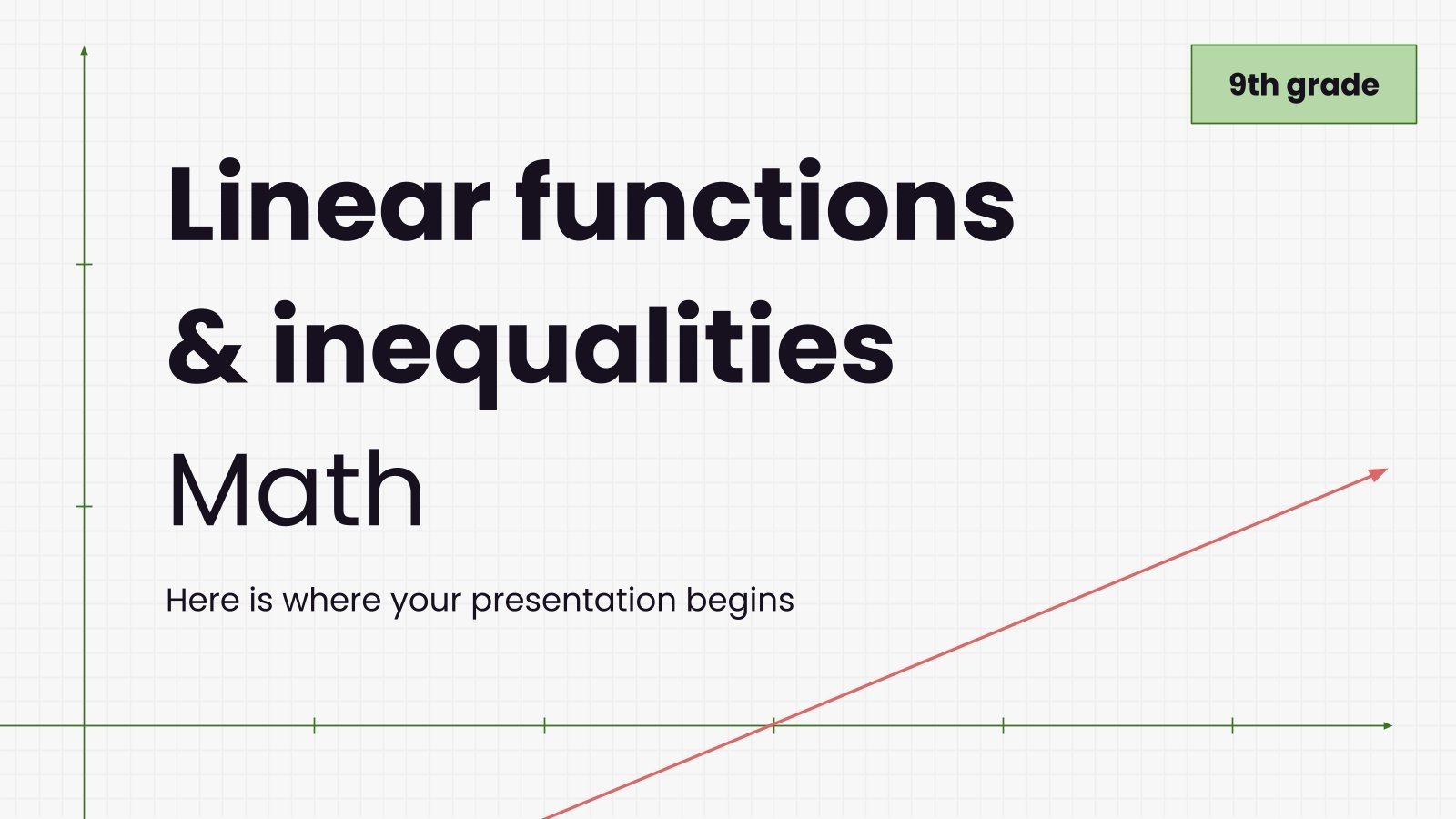 Linear Functions and Inequalities - Math | Google Slides