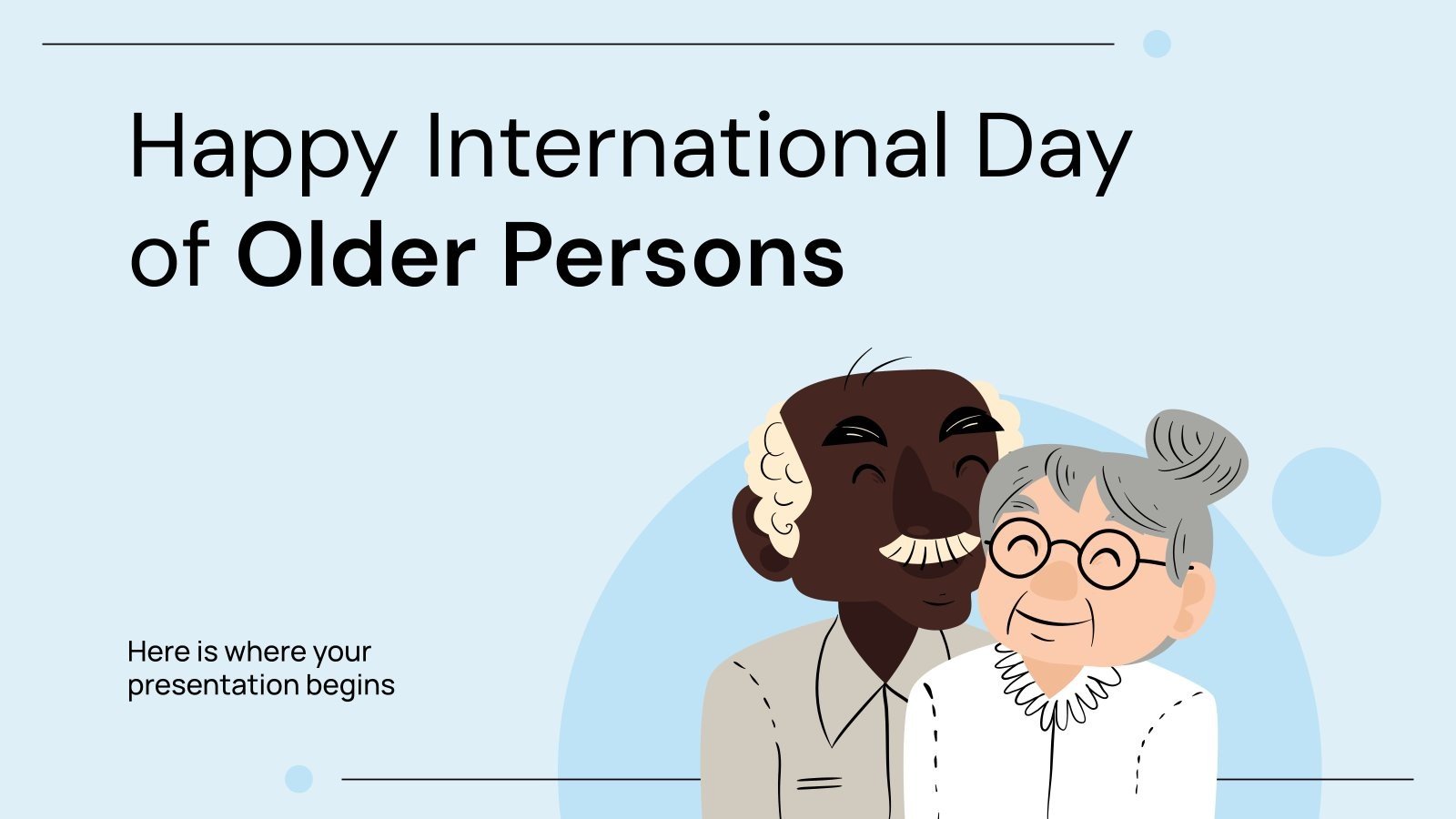 Happy International Day of Older Persons | Google Slides