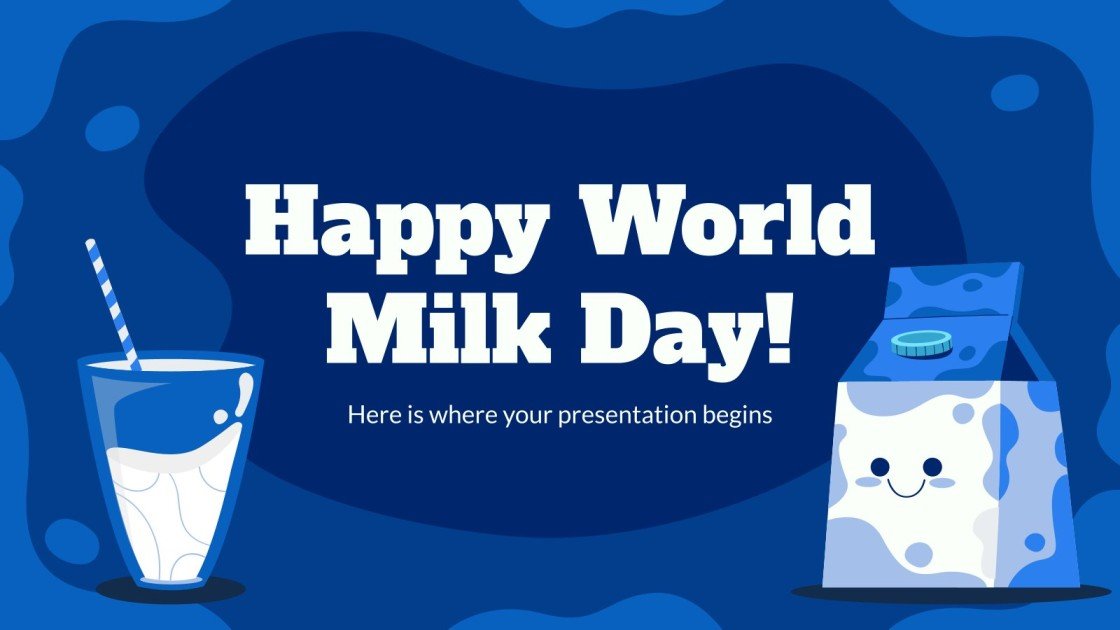 Free Google Slides and PPT Templates about Milk