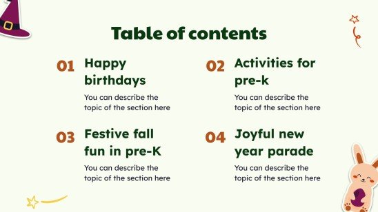 Holidays and Celebrations - Pre-K | Google Slides & PPT