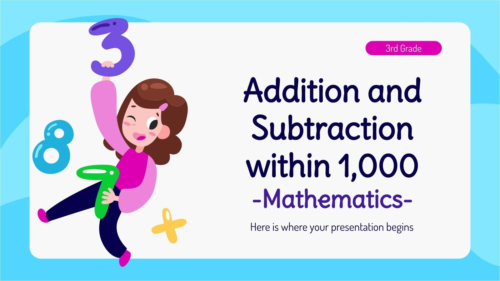Addition et soustraction de nombres inférieurs à 1000