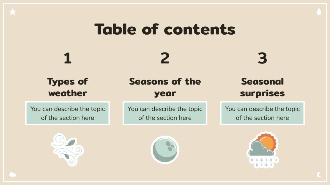 Weather and Seasons - Science - Pre-K | Google Slides & PPT