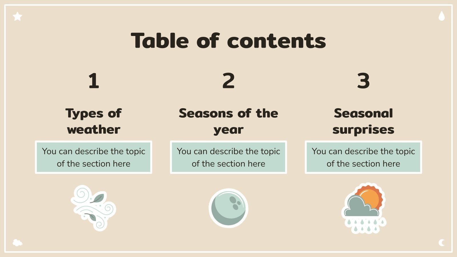 Weather and Seasons - Science - Pre-K | Google Slides & PPT