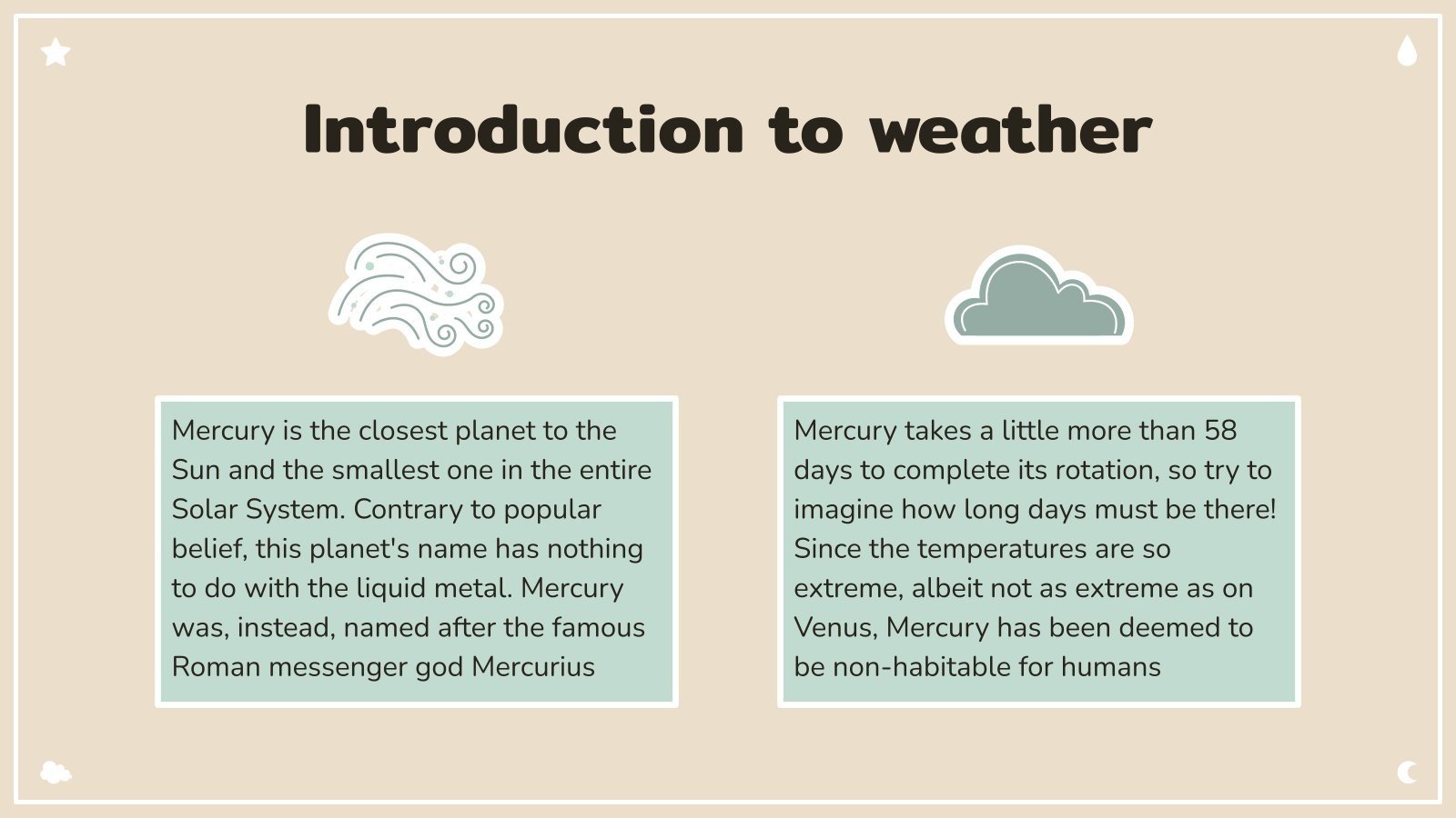 Weather and Seasons - Science - Pre-K | Google Slides & PPT