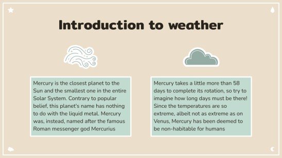 Weather and Seasons - Science - Pre-K | Google Slides & PPT