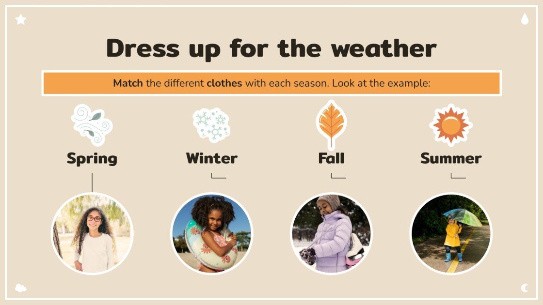 Weather and Seasons - Science - Pre-K | Google Slides & PPT