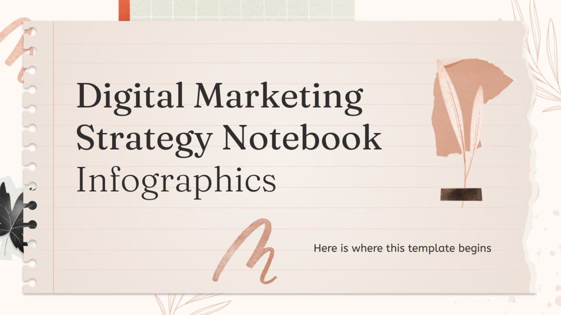 Digital Marketing Strategy Notebook Infographics