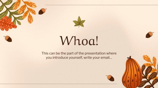 Thème de l'automne cottagecore | Google Slides et PPT