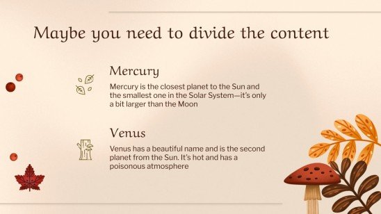 Thème de l'automne cottagecore | Google Slides et PPT