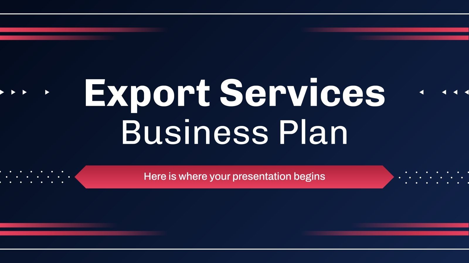 Export Services Business Plan | Google Slides & PowerPoint