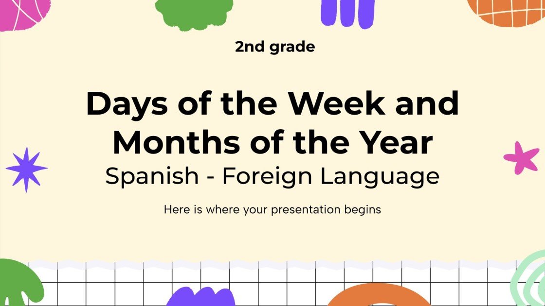 Days of the Week and Months of the Year in Spanish