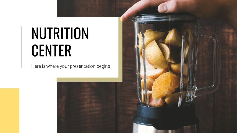 Nutrition Center Google Slides Theme and PowerPoint Template