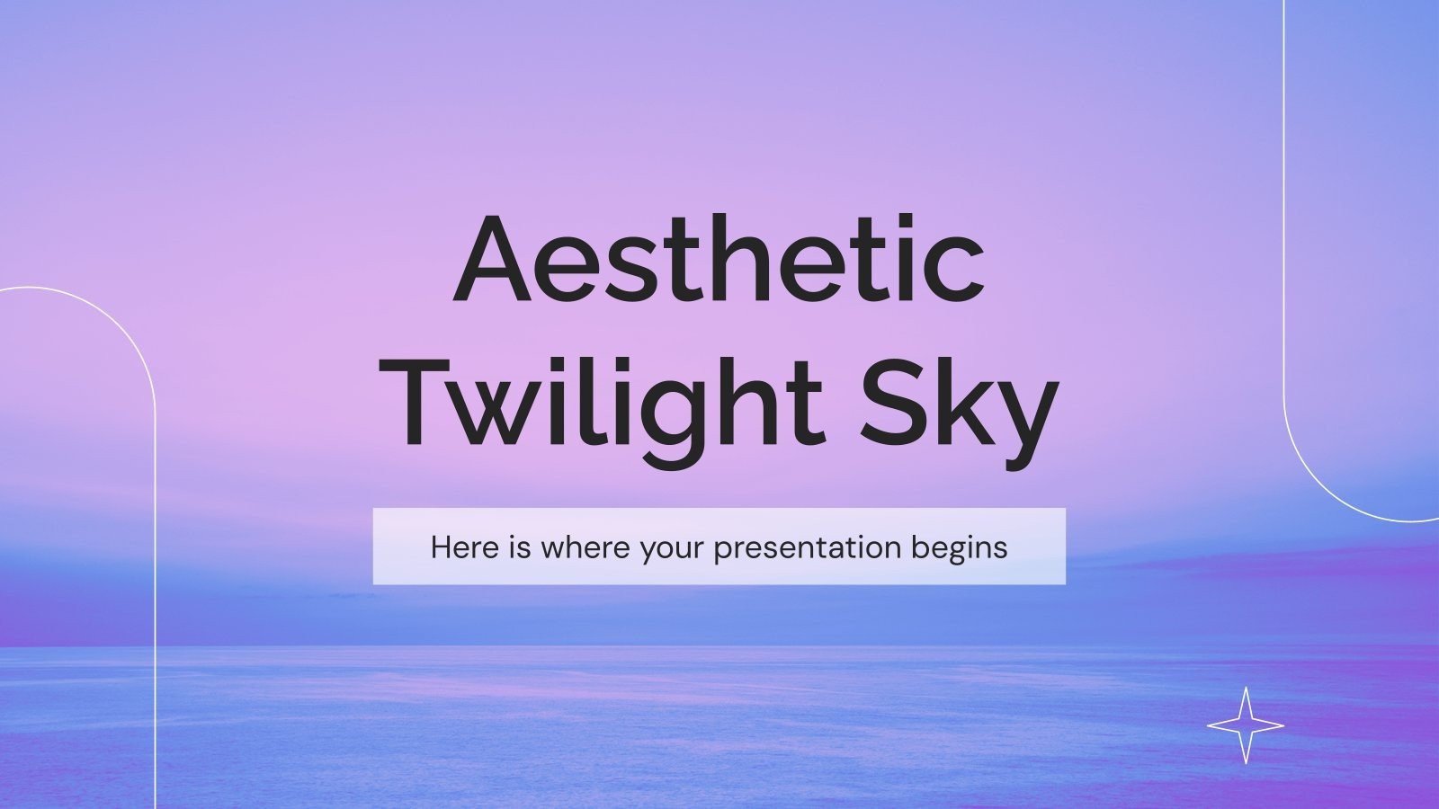 Aesthetic Twilight Sky | Google Slides & PowerPoint