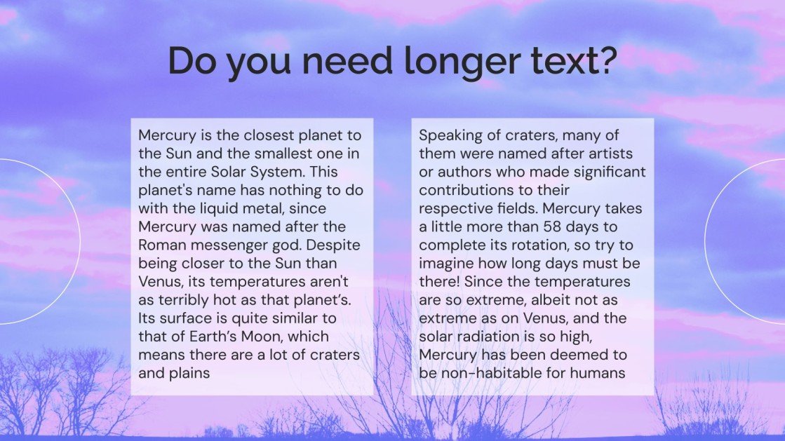 Aesthetic Twilight Sky | Google Slides & PowerPoint