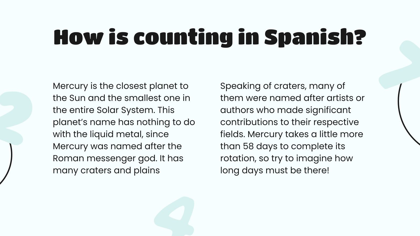 Numbers and Counting 1-20 in Spanish | Google Slides