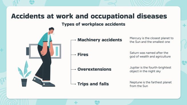 Accidents at Work and Occupational Diseases Infographics