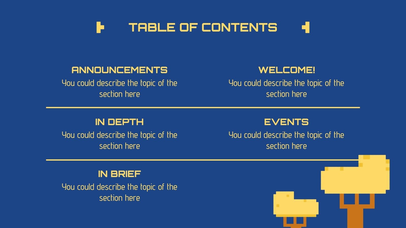 Retro Video Games Newsletter Google Slides and PPT template