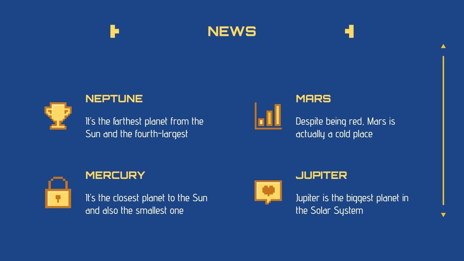 Retro Video Games Newsletter Google Slides and PPT template