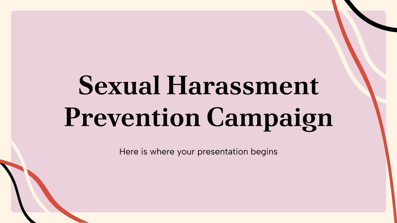 Sexual Harassment Prevention Campaign | Google Slides & PPT